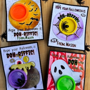 Halloween Play-doh Favor: Non-food Classroom Treat - Etsy