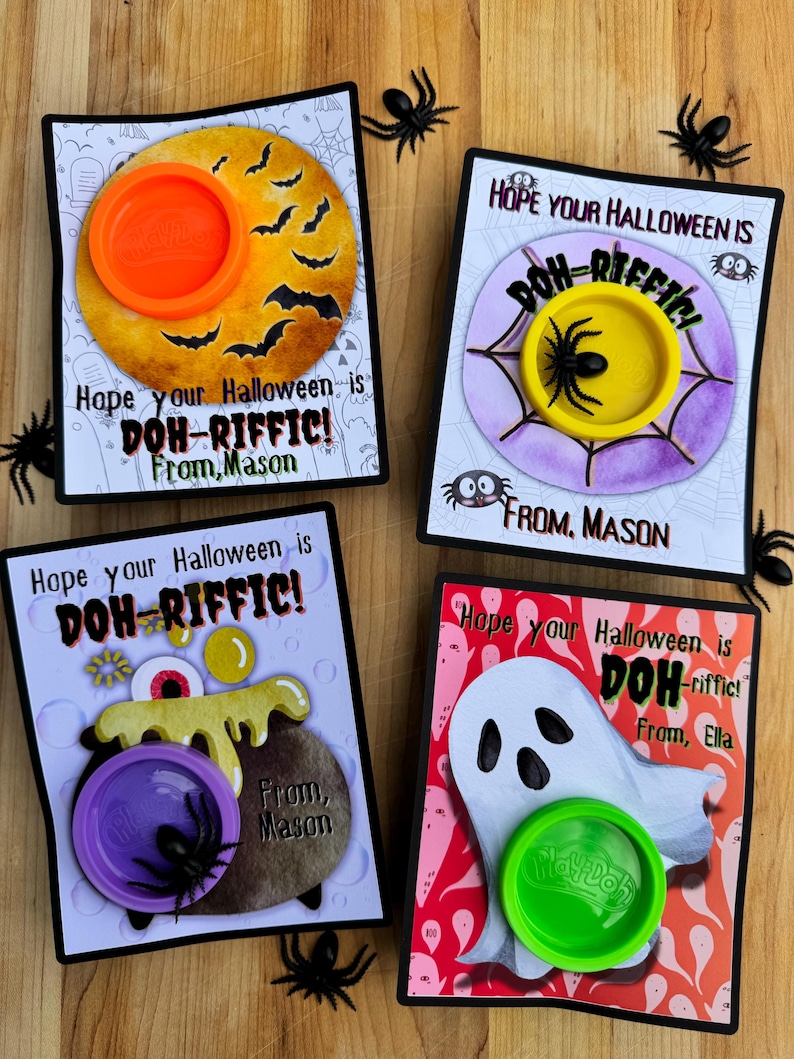 Halloween Play-doh Favor: Non-food Classroom Treat - Etsy