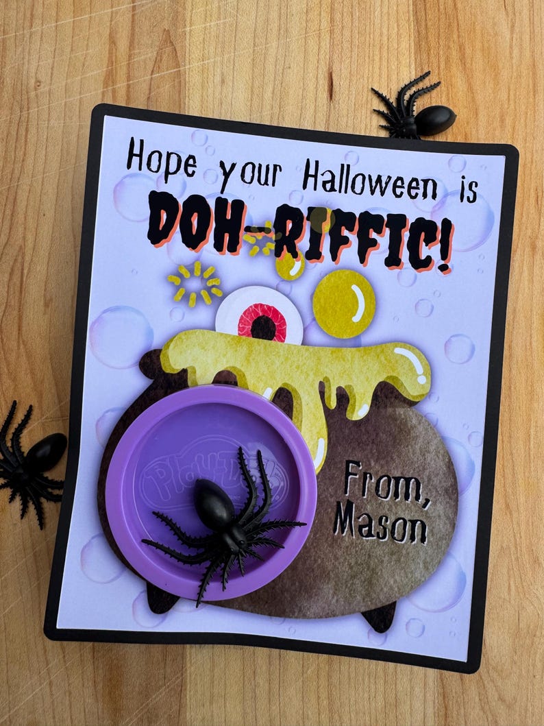 Halloween Play-doh Favor: Non-food Classroom Treat - Etsy
