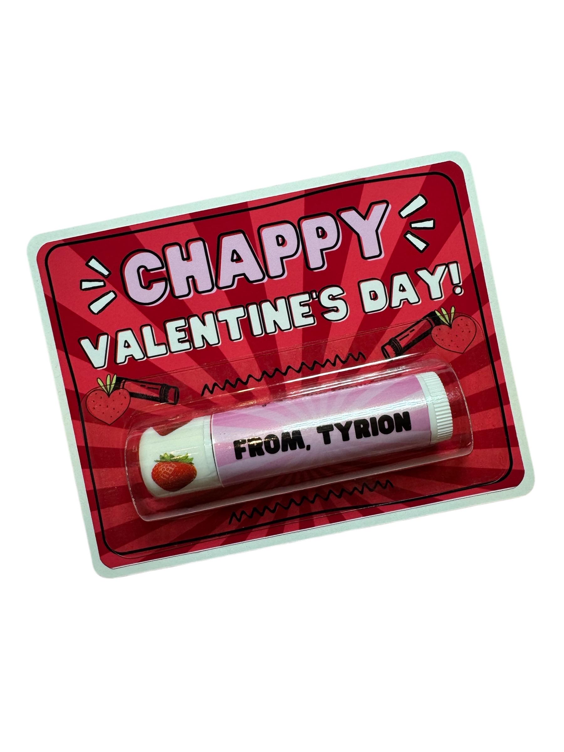 Chapstick Valentine Cards: Kids Classroom Favors - Etsy