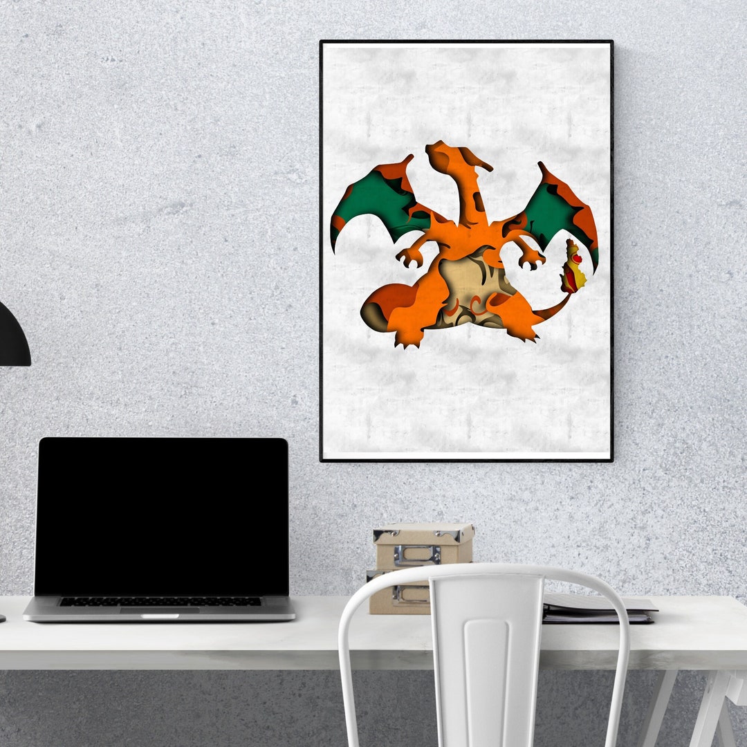 Charizard Pokémon Poster digital Print Trading Card Game - Etsy Canada