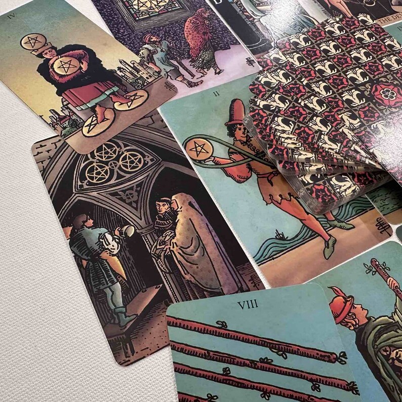 Original Size Vintage Borderless 78 Tarot Deck Classic Cards - Etsy