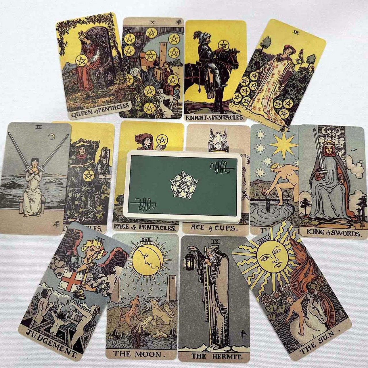 Vintage Tarot 7x12cm Borderless 78 Tarot Deck Classic Tarot - Etsy