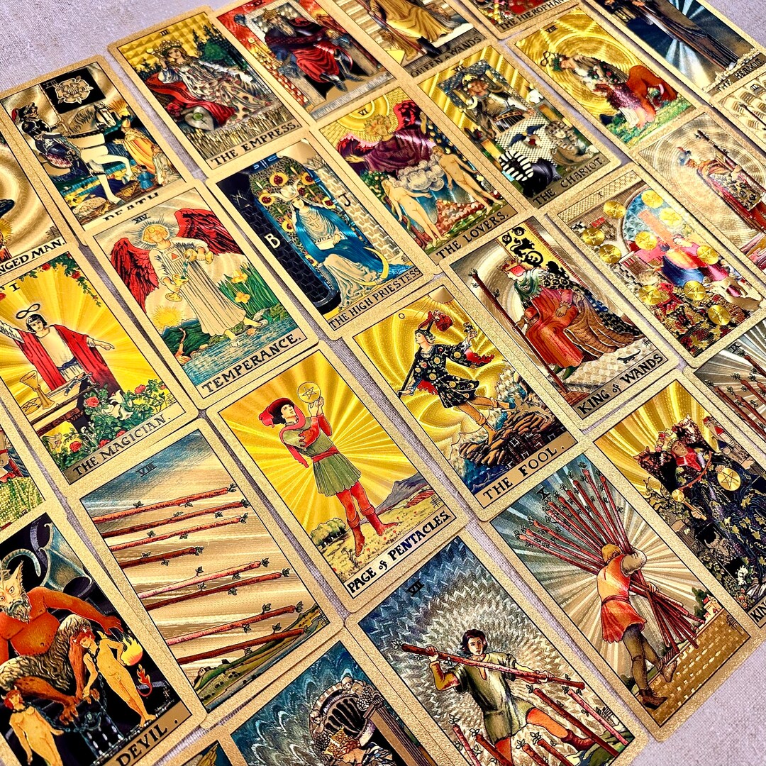 PREORDER! Gold Foil Tarot Deck: Radiant Wise Spirit, Waterproof Eco ...