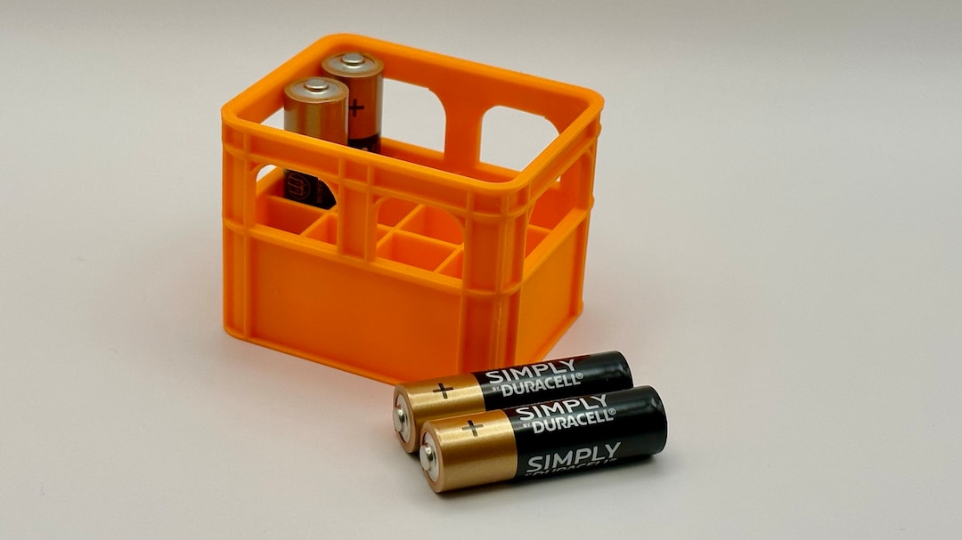 Mini Battery Box Battery Box Mini Box Empty Box Stackable for AAA AA 9V ...