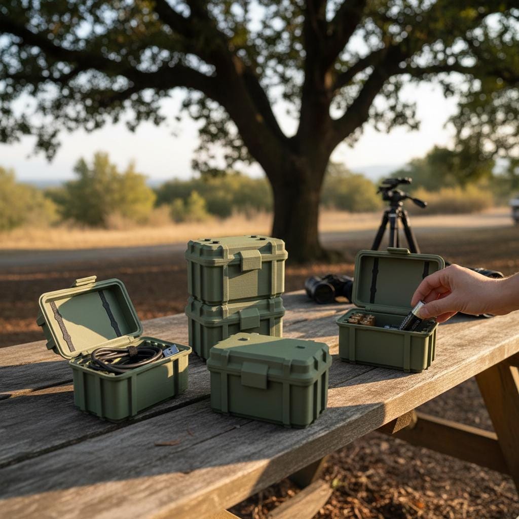 Battery Storage Army / Military Box for Batteries in Olive / Camouflage ...