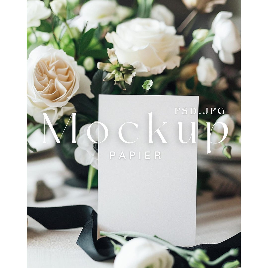 Floral Wedding Table Sign Mock Up, Wedding Mockup, Table Number Mock Up ...