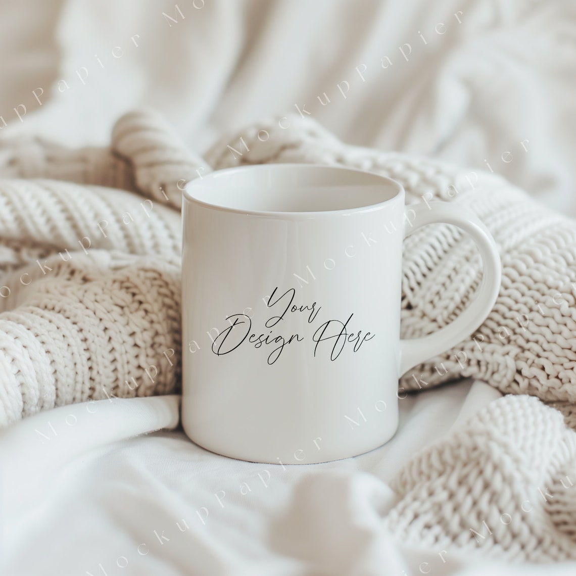 White Mug Mockup, Minimalist Mug Mockup, 11oz Coffee Mug Mockup, PSD ...