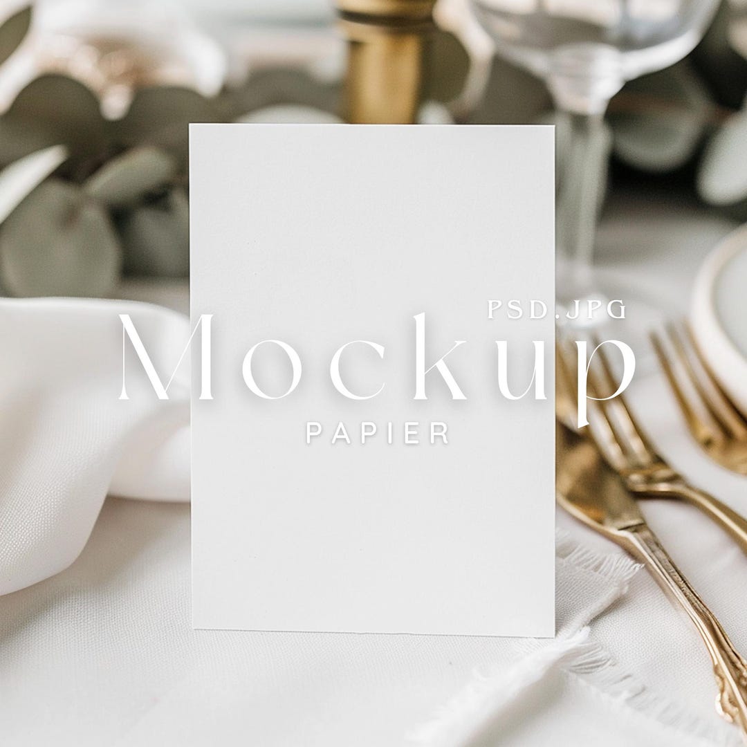 Minimalist Wedding Table Sign Mock Up, Wedding Mockup, Table Number ...