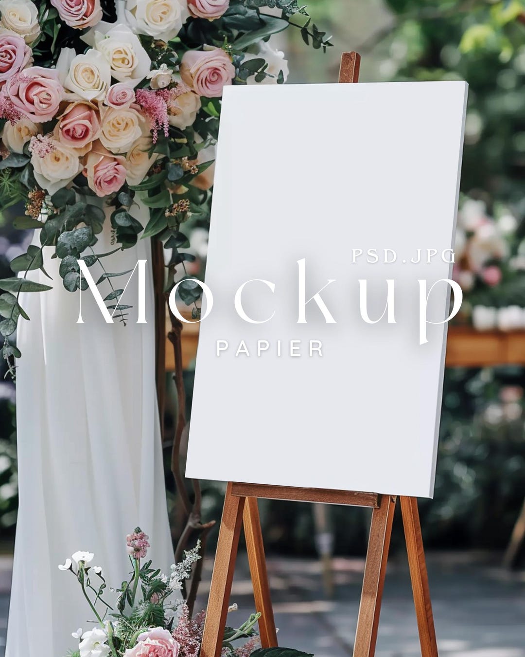 Wedding Welcome Sign Mock Up, Foamex Board, 24x36", Easel Sign Mockup ...