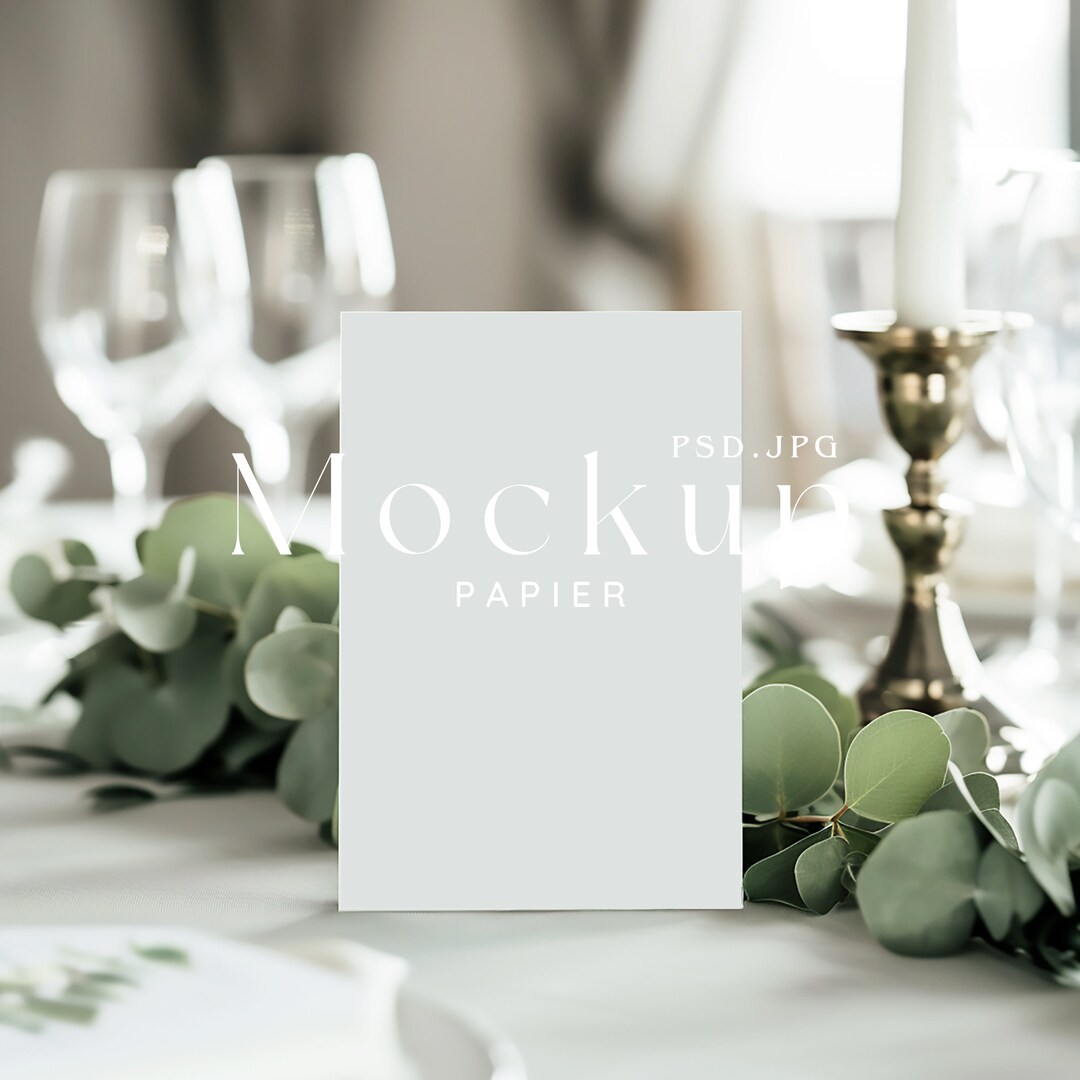 5x7 Wedding Table Card Mock Up, Wedding Table Mockup, Card Mockup ...