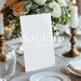 Wedding Table Sign Mock Up, Wedding Mockup, Menu Mockup, Table Number ...