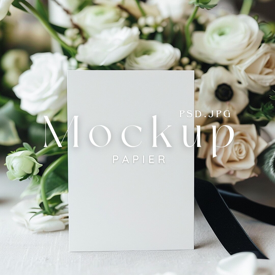 Floral Wedding Table Sign Mock Up, Wedding Mockup, Table Number Mock Up ...