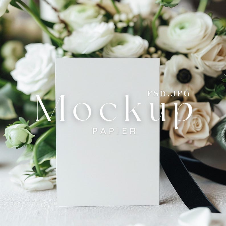 Floral Wedding Table Sign Mock Up, Wedding Mockup, Table Number Mock Up ...