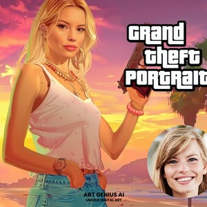 Custom GTA Style Digital Portrait - Personalized Grand Theft Auto ...