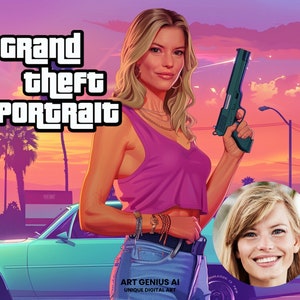 Custom GTA Style Digital Portrait - Personalized Grand Theft Auto ...