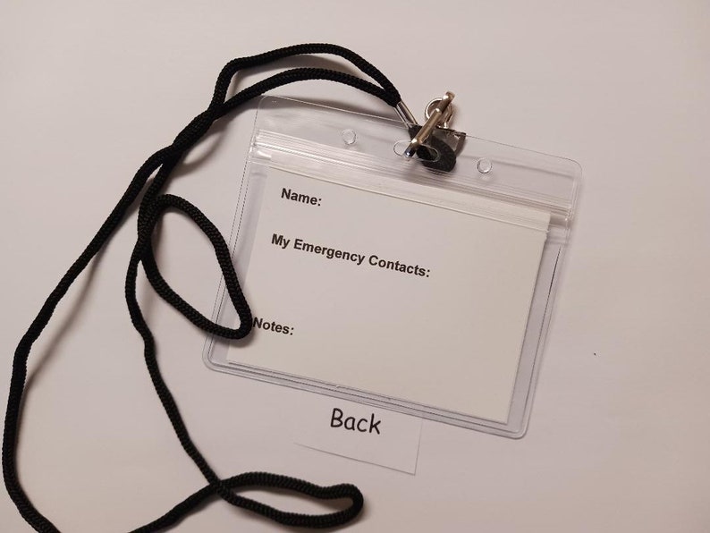 Autism ID Card - Etsy