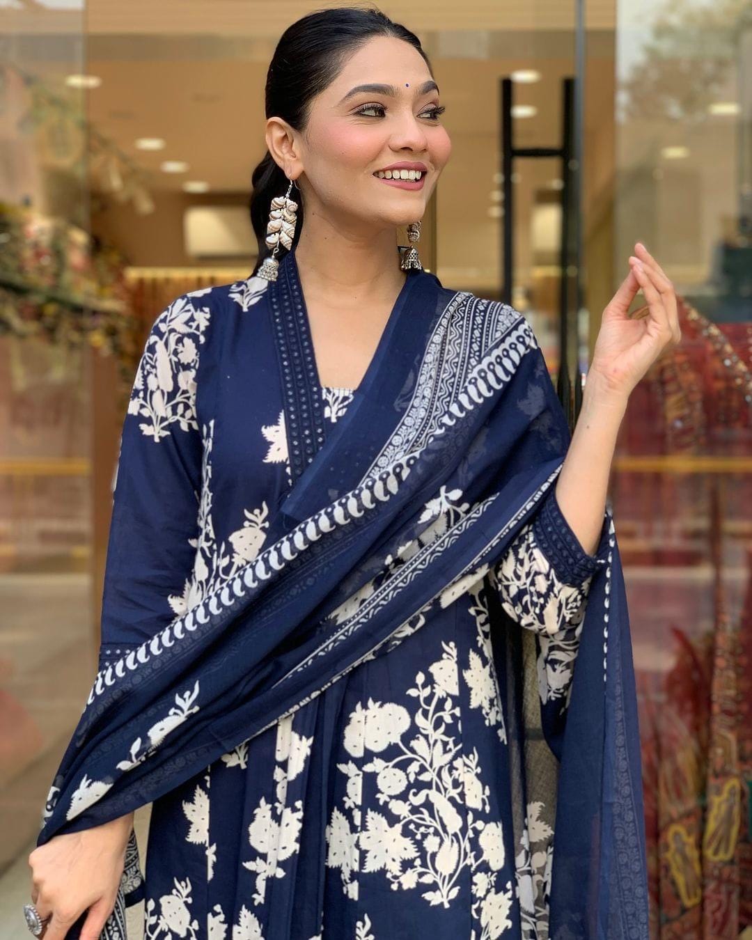 Anarkali Beautiful Embroidery With Suqes Heavy Embroidery Suit Which is ...