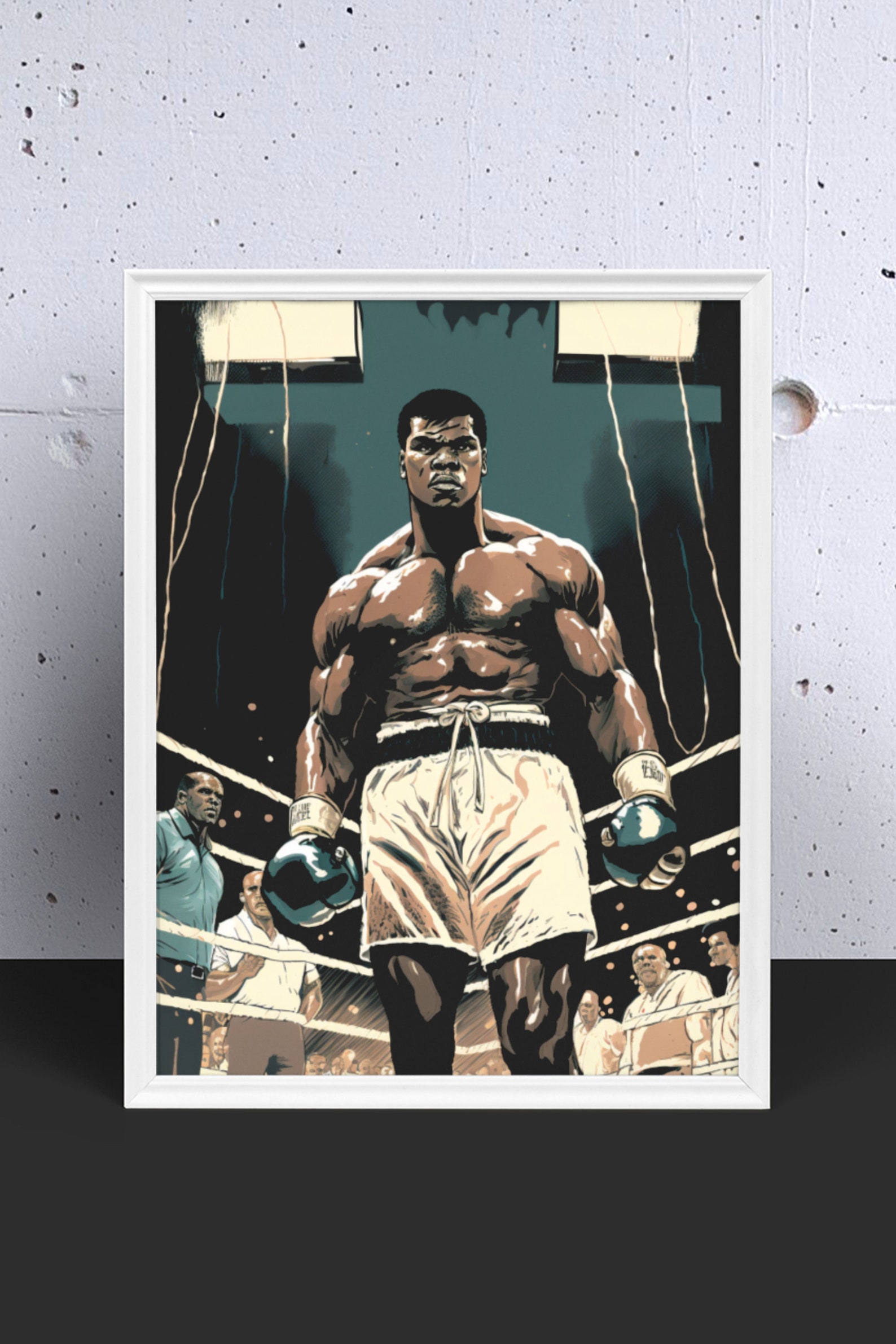 Muhammad Ali. Greatest Ever. Boxer. Muhammad Ali Portrait. Oil Paint ...