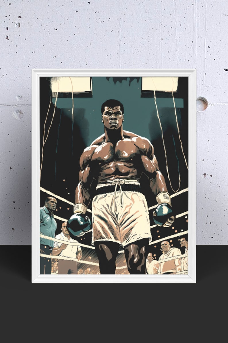 Muhammad Ali. Greatest Ever. Boxer. Muhammad Ali Portrait. Oil Paint ...