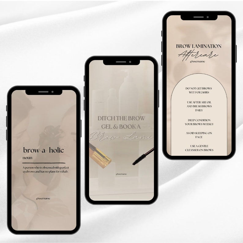 40 Brow Tech Instagram Posts, Brow Tech Instagram Stories, Editable ...