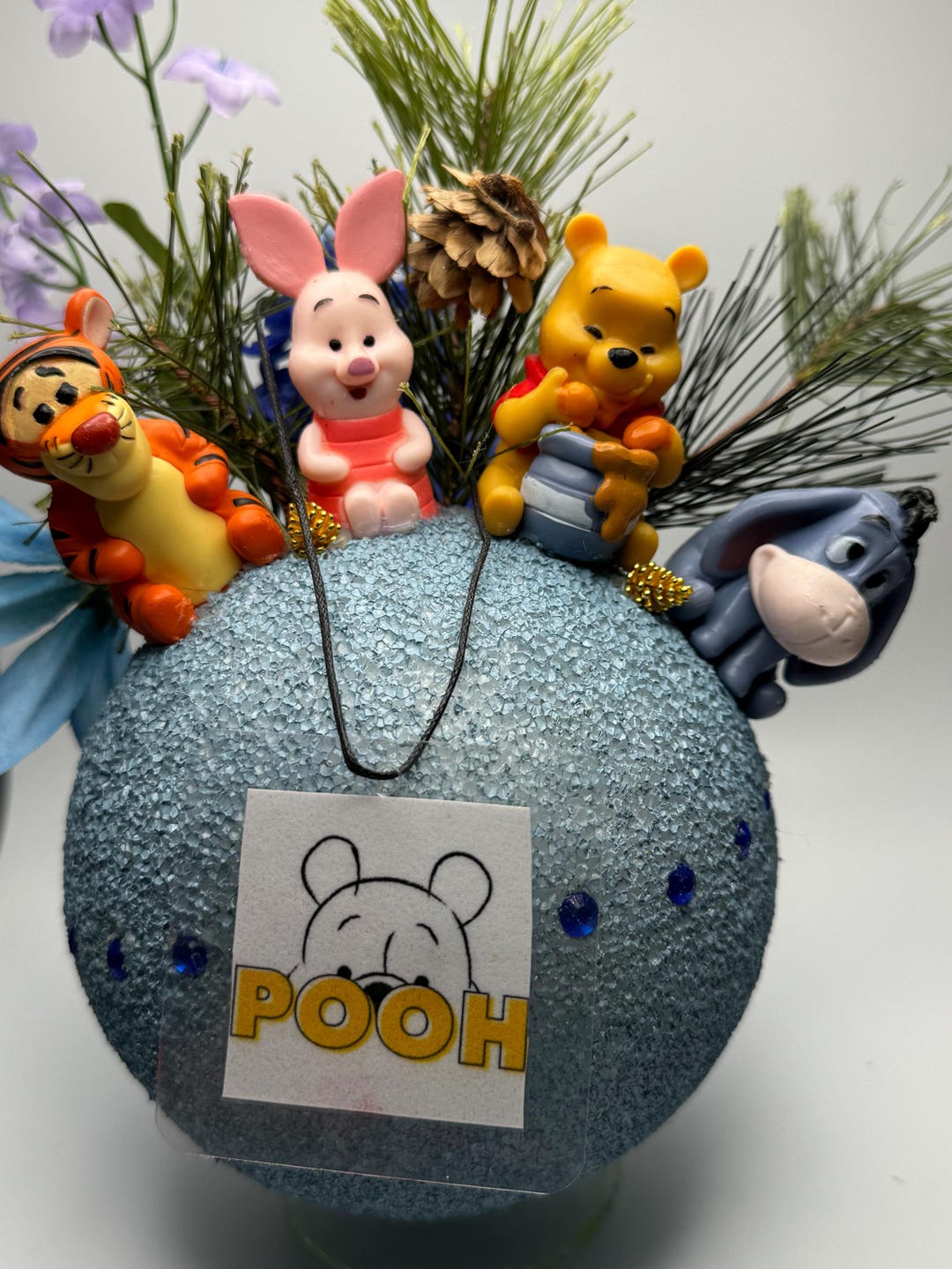Winnie the Pooh and Friends on Blue Sphere. - Etsy