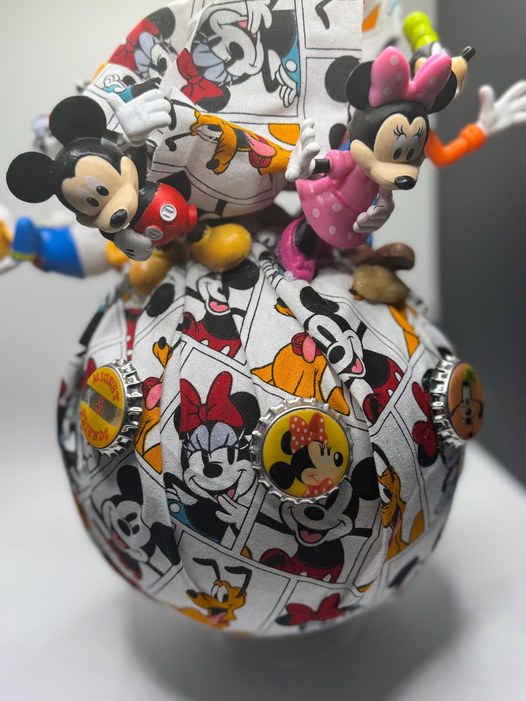 Mickey and Friends on Mickey Material Covered Sphere - Etsy