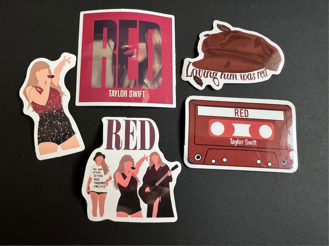 Taylor Swift Red Sticker Bundle - Etsy
