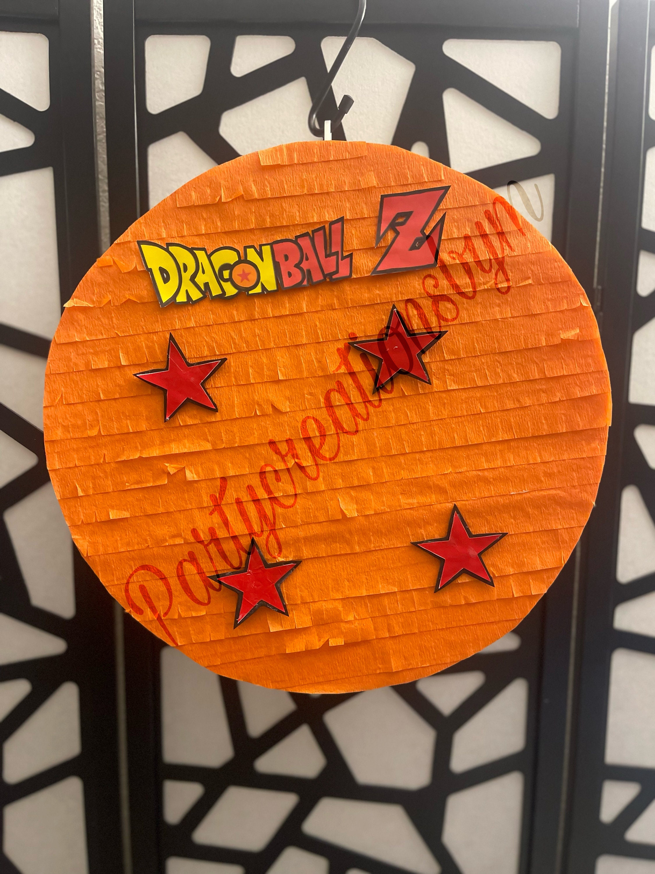 Dragon Ball Z Stars Happy Birthday Round Party Birthday Pull String ...