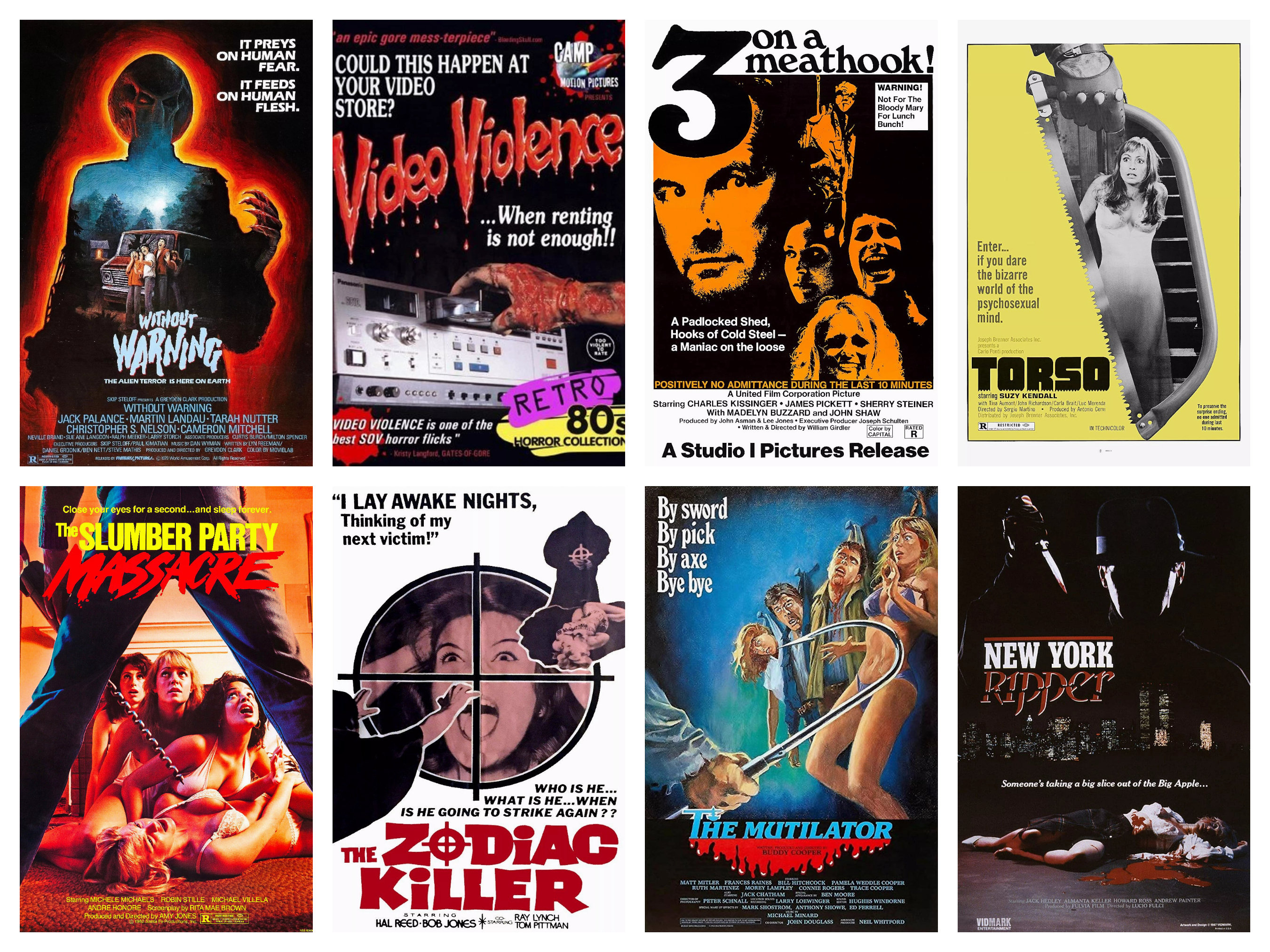 Horror Movie Poster, Slasher, Splatter, Retro Movie Poster, Vintage B-movie Poster, Cult Movie ...