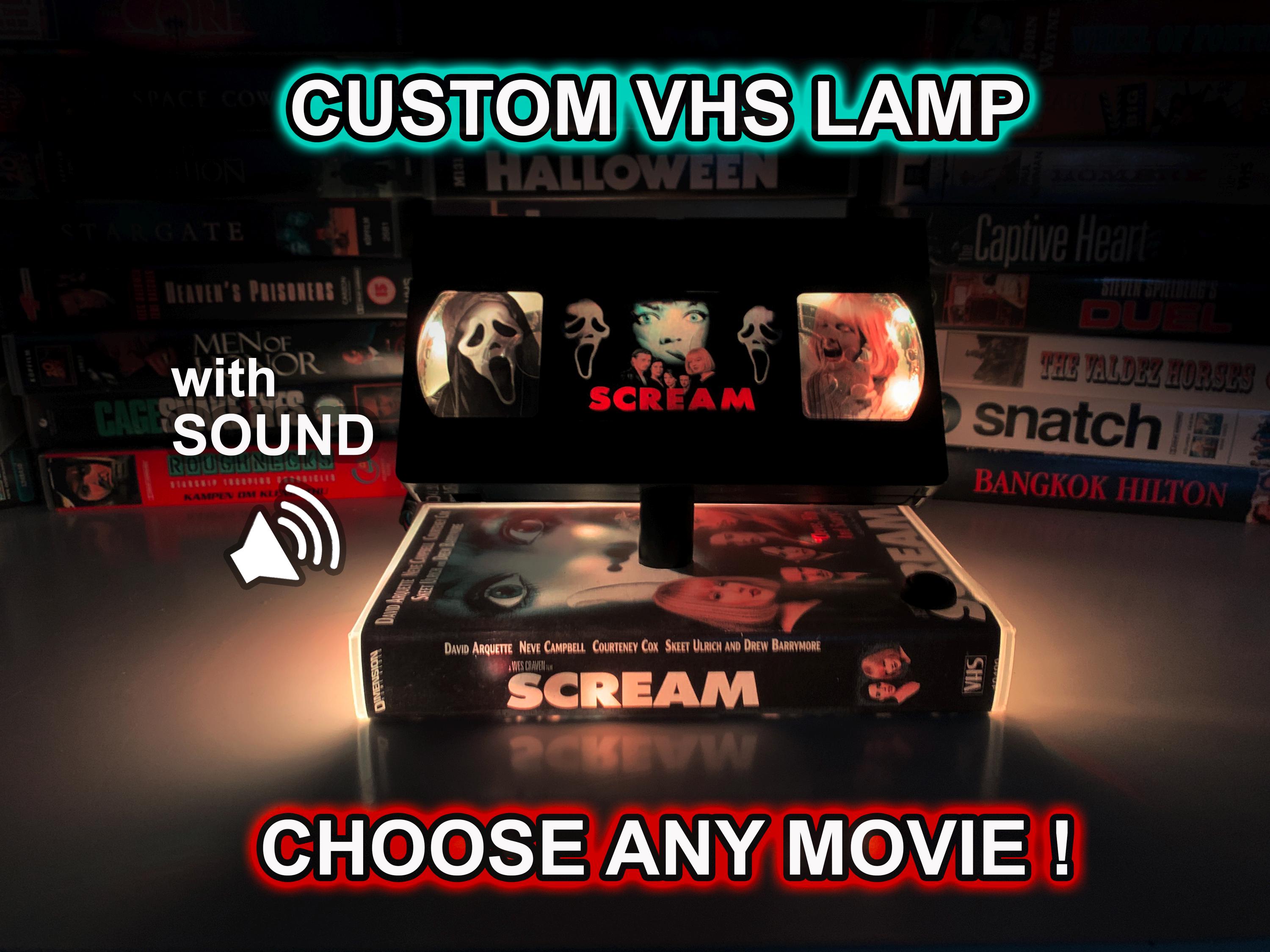 Custom VHS Lamp, Personalized VHS Lamp With Any Movie, VHS Movie Lamp ...