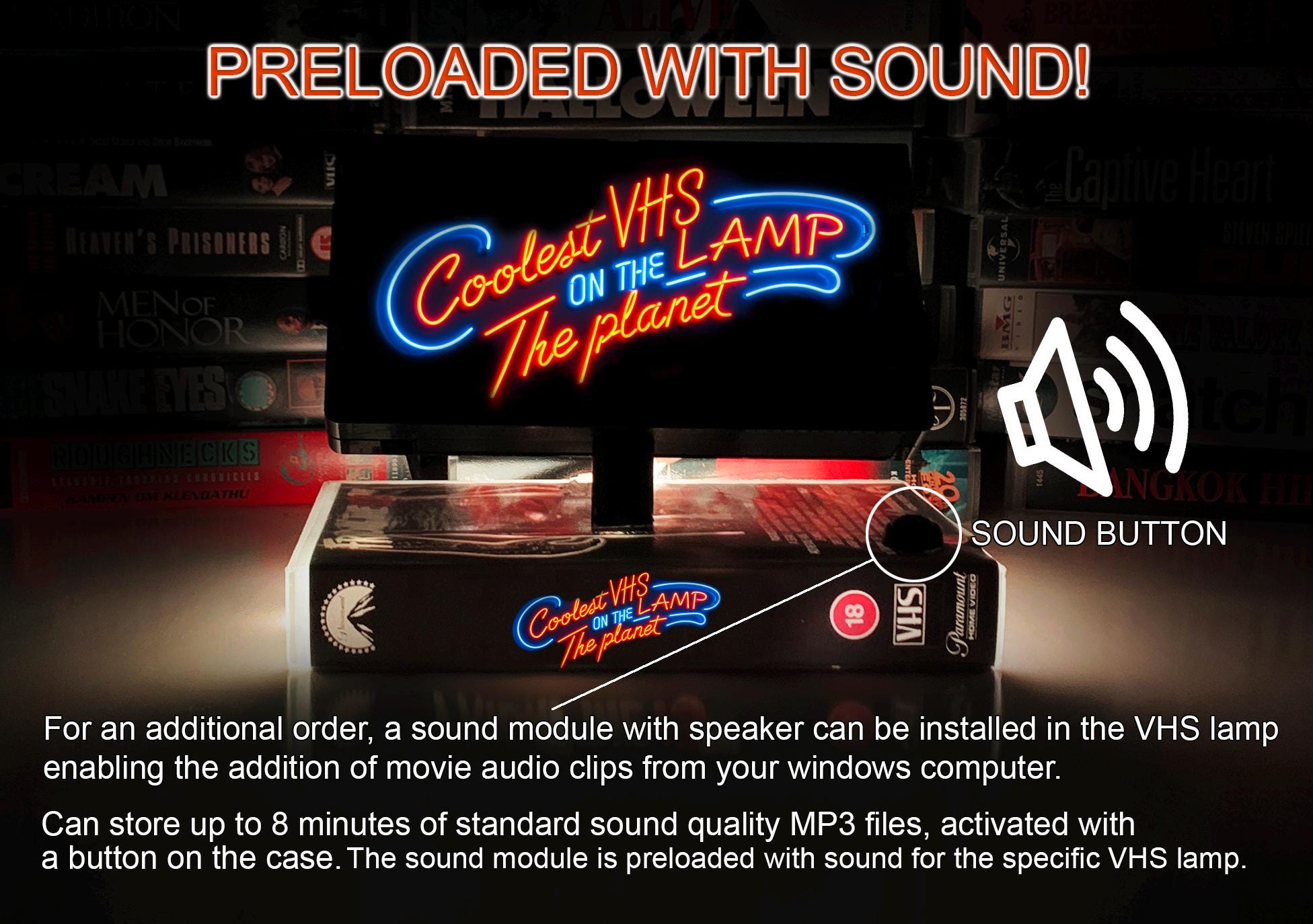 Terminator 2 VHS Lamp, Arnold Schwarzenegger Judgment Day Movie Table ...