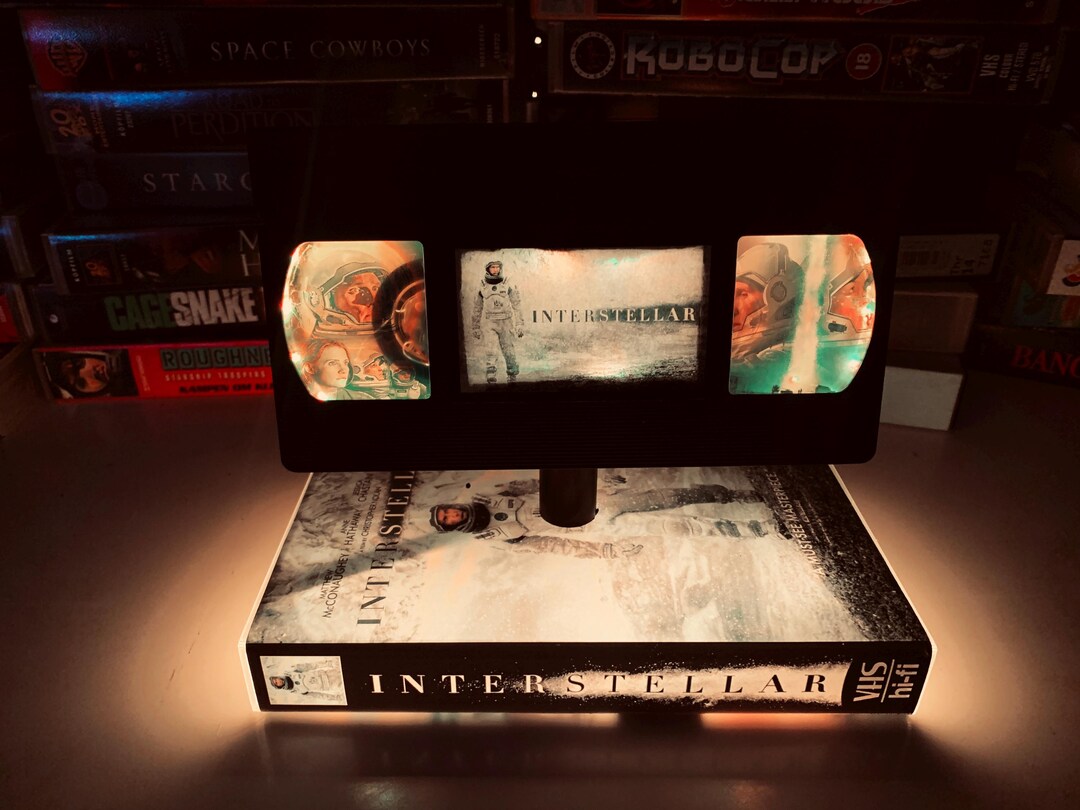 Interstellar VHS Lamp, VHS Movie Table Lamp, Table Lamp 80s, Retro VHS ...