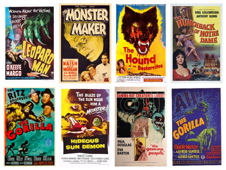 50 Vintage Horror Movie Posters Vol.2: Classic Cinema Art (digital ...