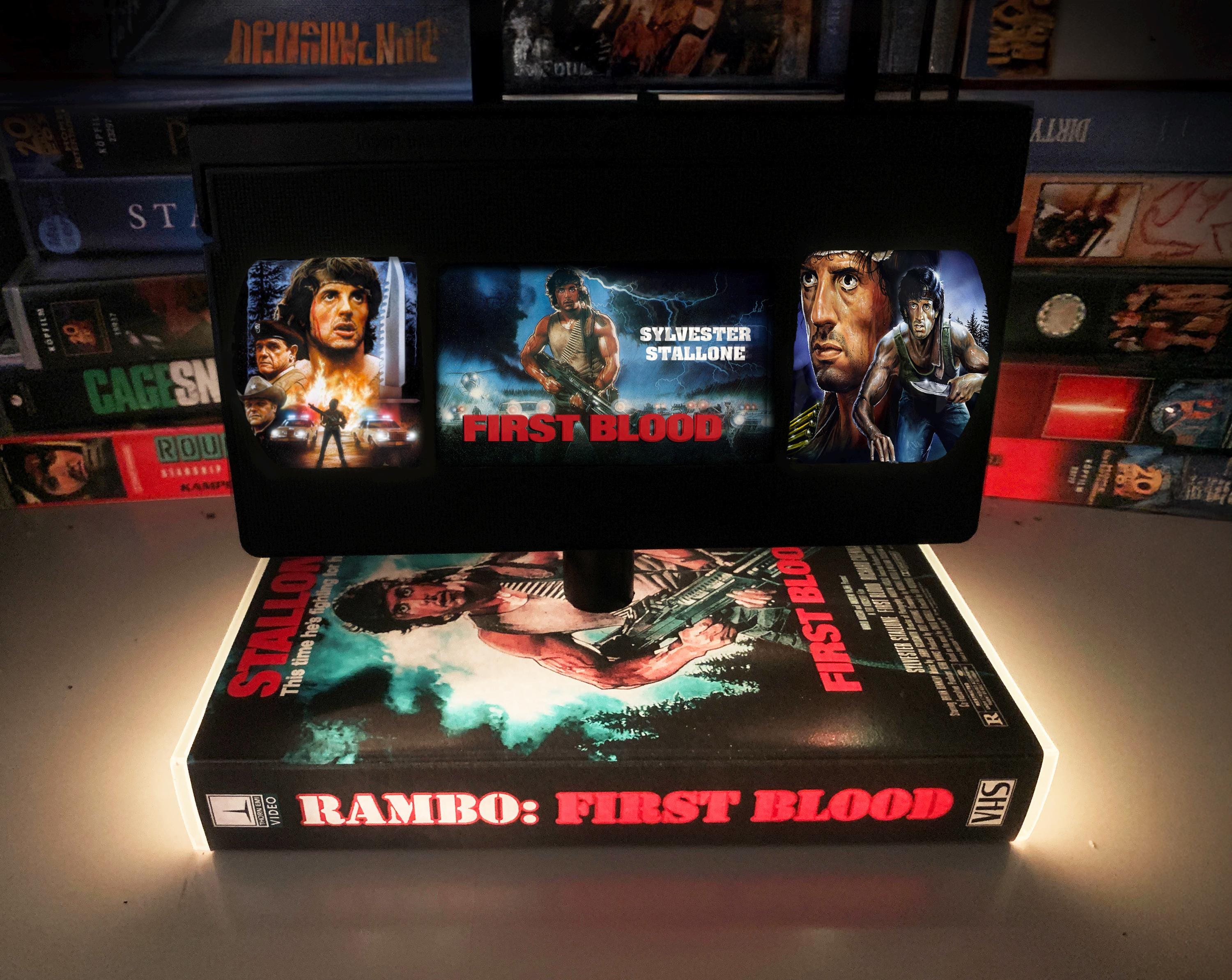 Rambo VHS Table Lamp, Handmade Retro Movie Decor, 80s-90s Nostalgia ...