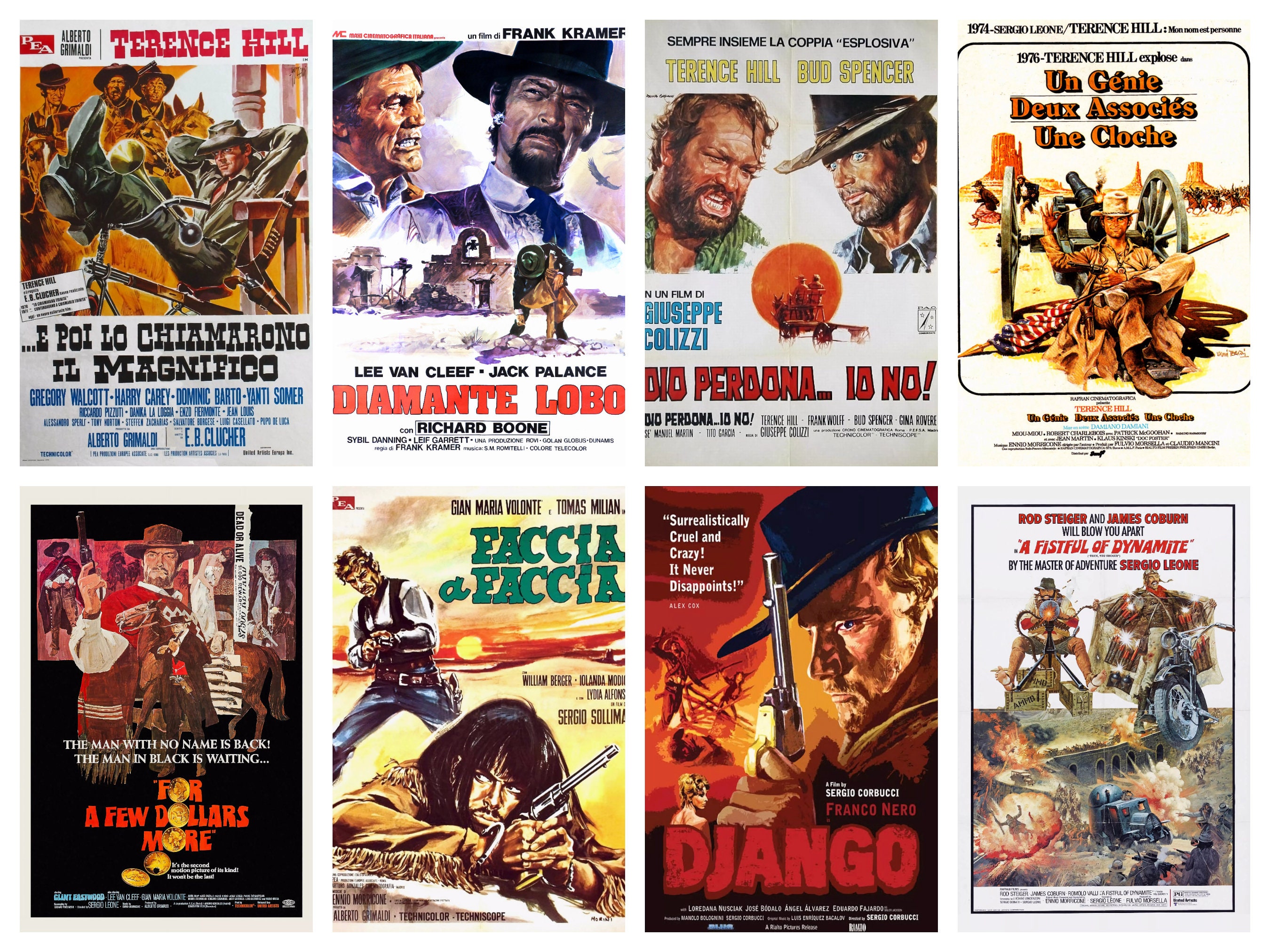 Spaghetti Western Movie Posters: Cult Classic Film Art (digital ...