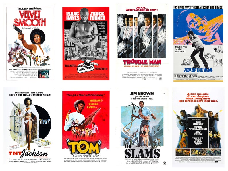 Blaxploitation Retro Cult Movie Posters Retro Classic Cinema Wall Art ...