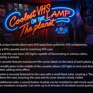 Jaws VHS Lamp, Horror VHS Movie Lamp, Lamp Tapes 80s 90s, Retro VHS ...