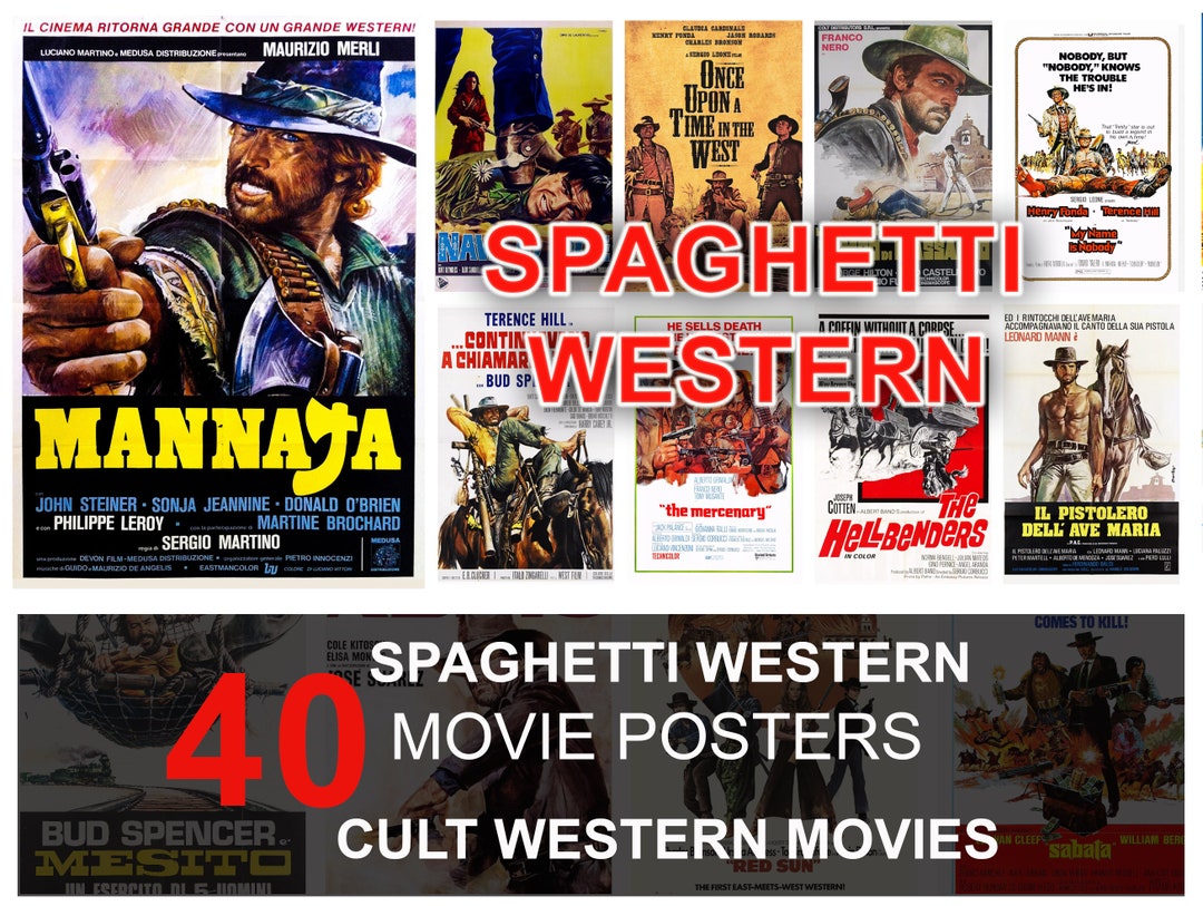 Spaghetti Western Movie Posters: Cult Classic Film Art (digital ...