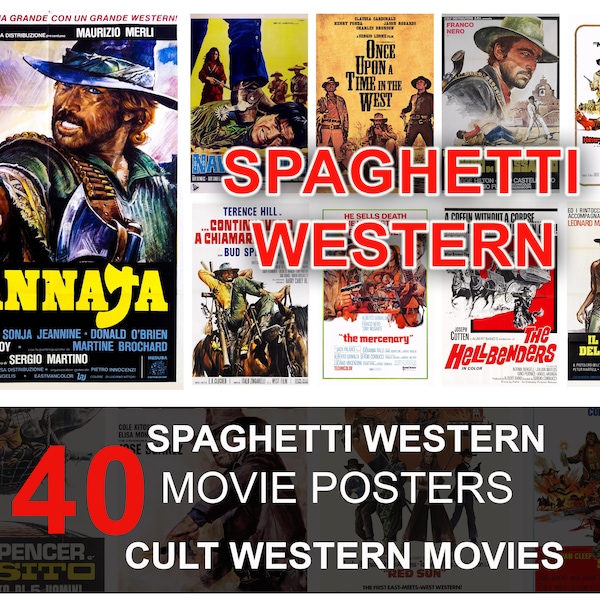 Spaghetti Western Movie Posters - Etsy