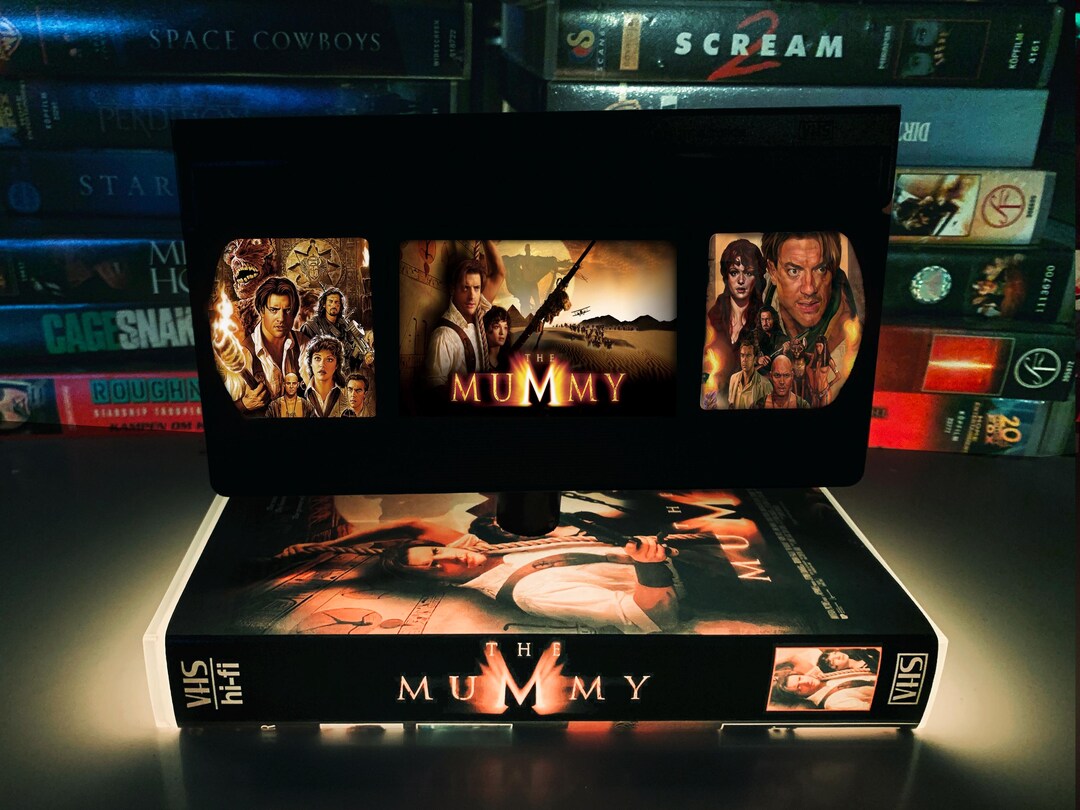 The Mummy VHS Table Lamp: Retro Movie Night Light, Handmade 80s/90s ...