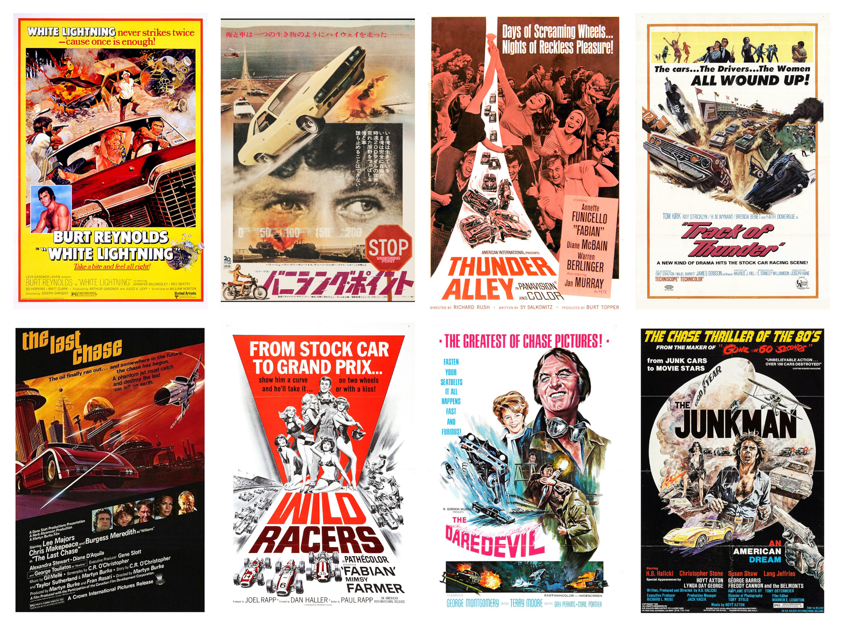 Carsploitation Cult Movie Poster, Car Poster, Smashed Chased, Retro ...