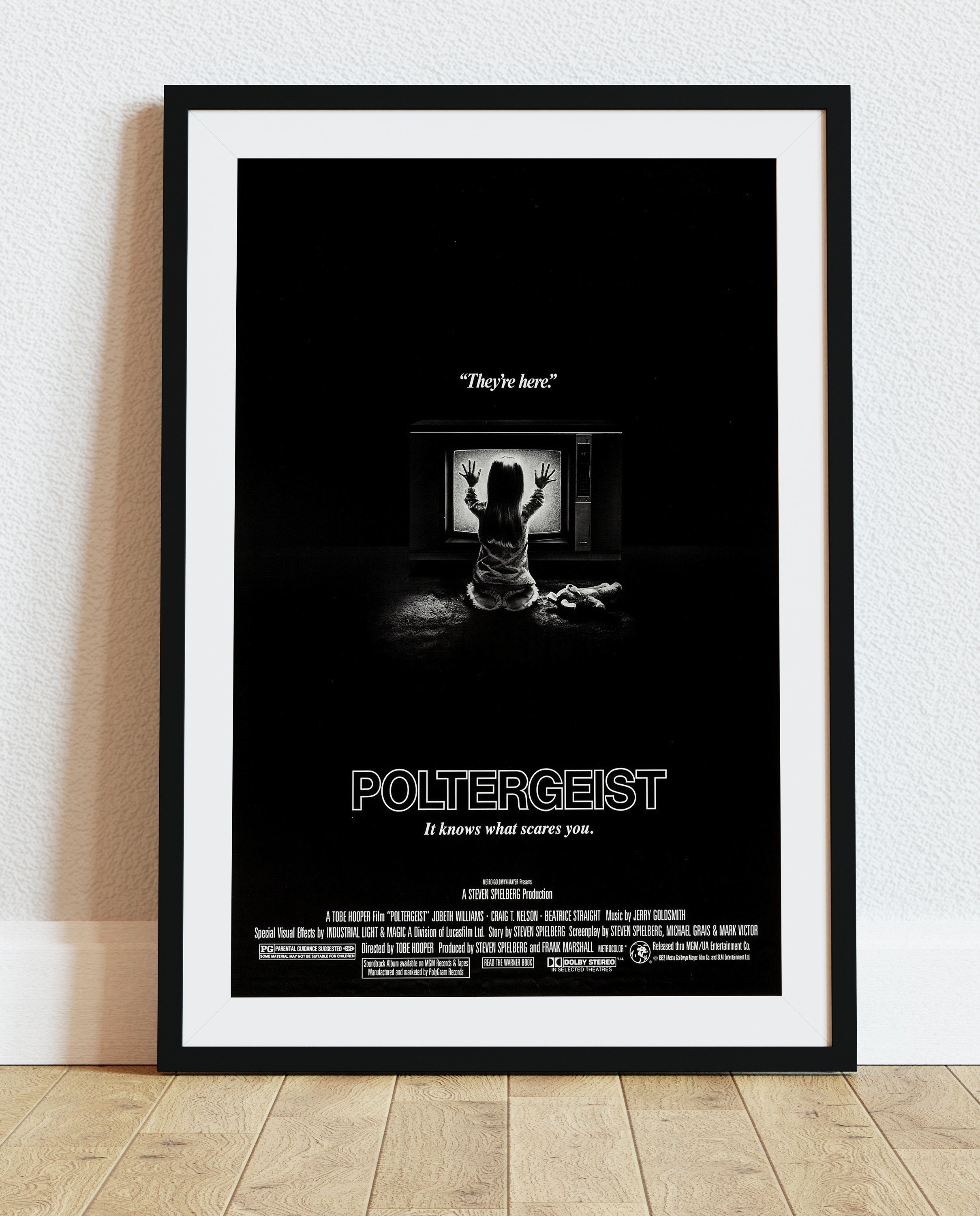 Poltergeist Vintage 1982 Slasher Horror Movie Poster, Print DIGITAL ...