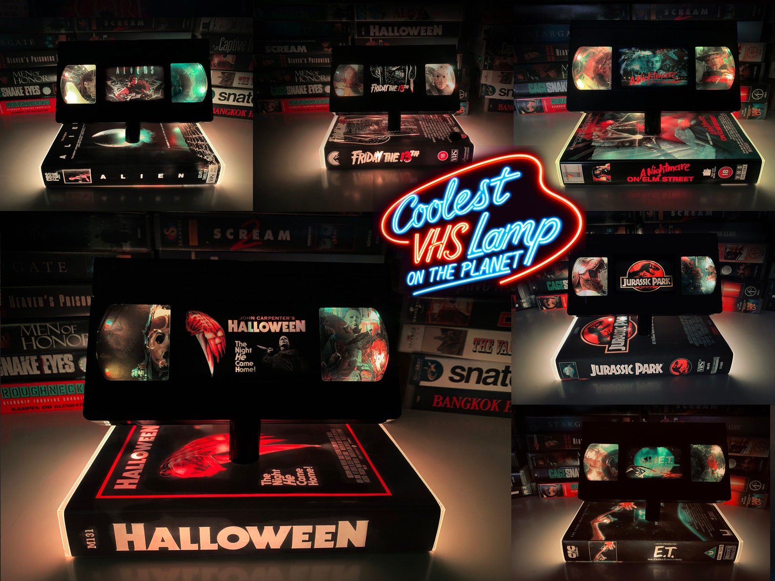 Custom VHS Lamp, Personalized VHS Lamp, VHS Movie Lamp, Lamp Tapes 80s ...