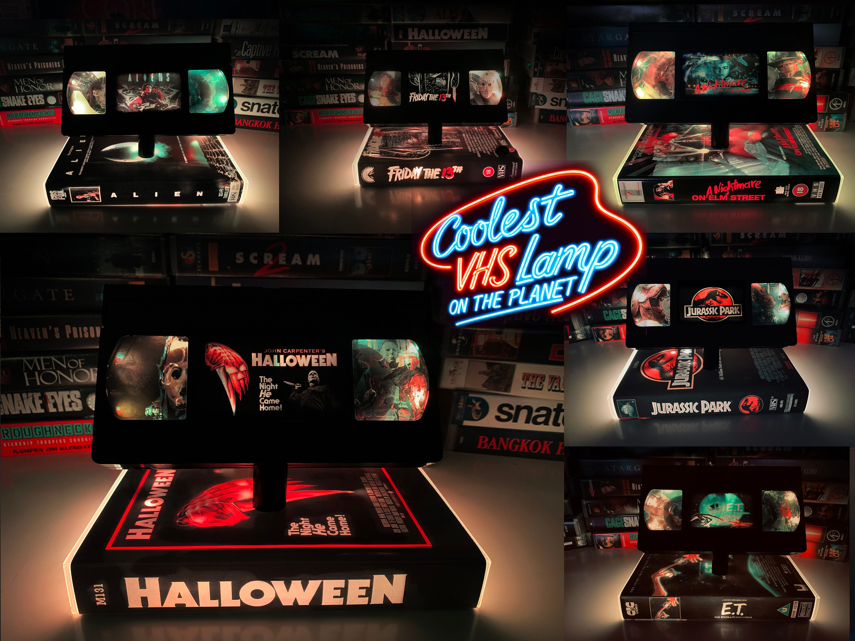 Custom VHS Lamp, Personalized VHS Lamp, VHS Movie Lamp, Lamp Tapes 80s ...