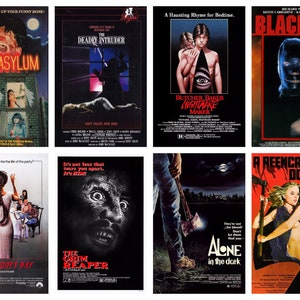 50 Retro Slasher Horror Movie Posters: Cult Classics (digital Download ...