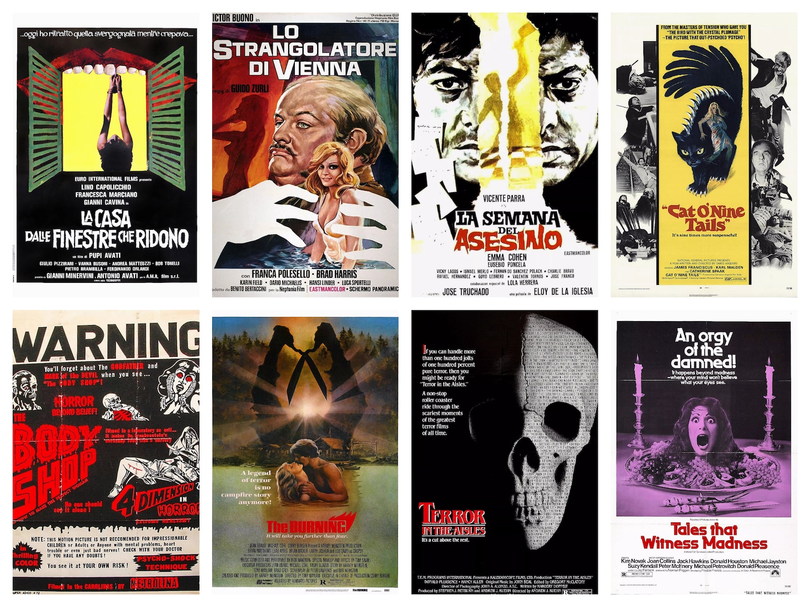 Horror Movie Poster, Slasher, Splatter, Retro Movie Poster, Vintage B ...