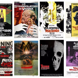 Horror Movie Poster, Slasher, Splatter, Retro Movie Poster, Vintage B ...