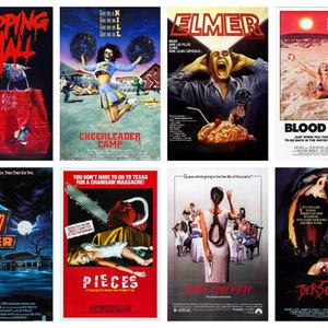 32 Cult Bizarre Horror Movie Posters - Retro Classic Cinema Wall Art ...