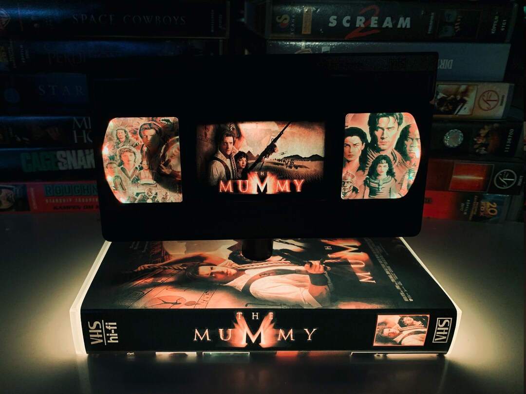 The Mummy VHS Table Lamp, VHS Movie Lamp, Lamp Tapes 80s 90s, Retro VHS ...